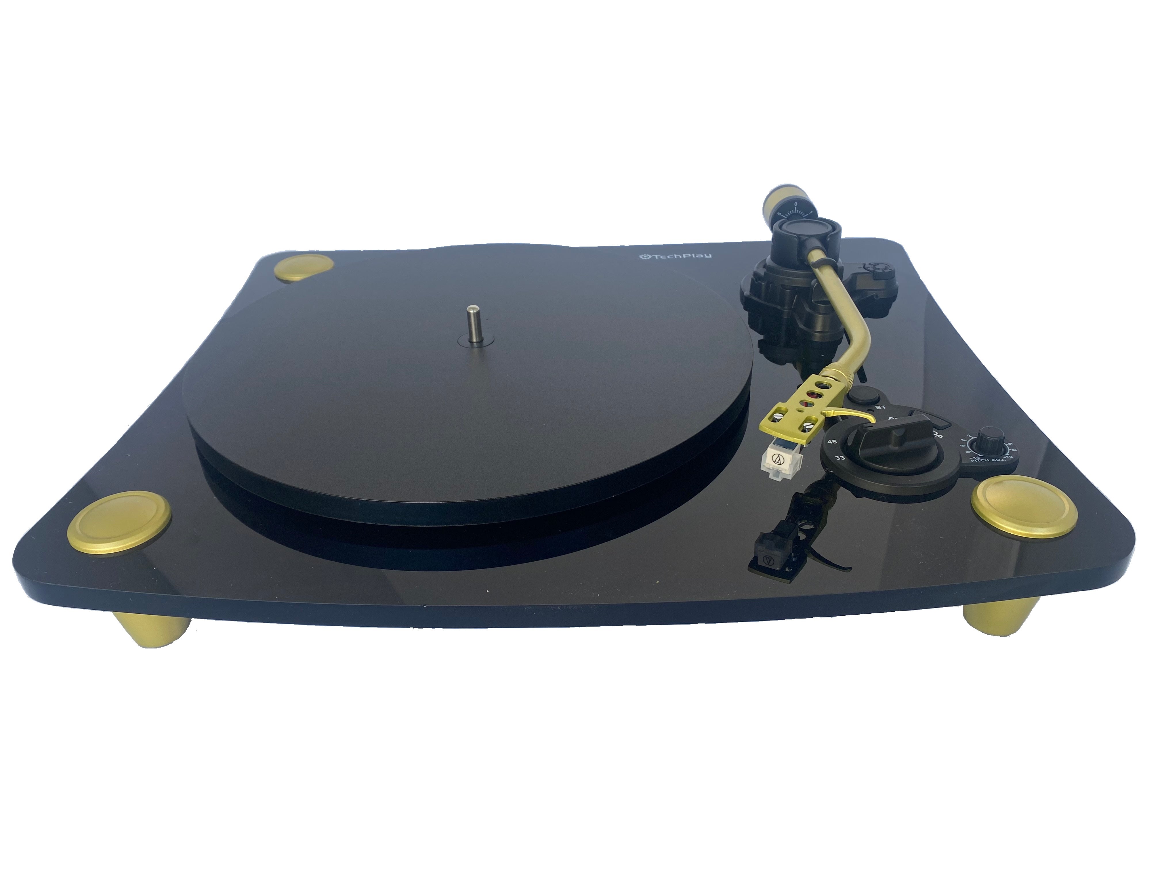 TechPlay Ghost , 2 Speed Belt Driven Turntable with Bluetooth Broadcas ...