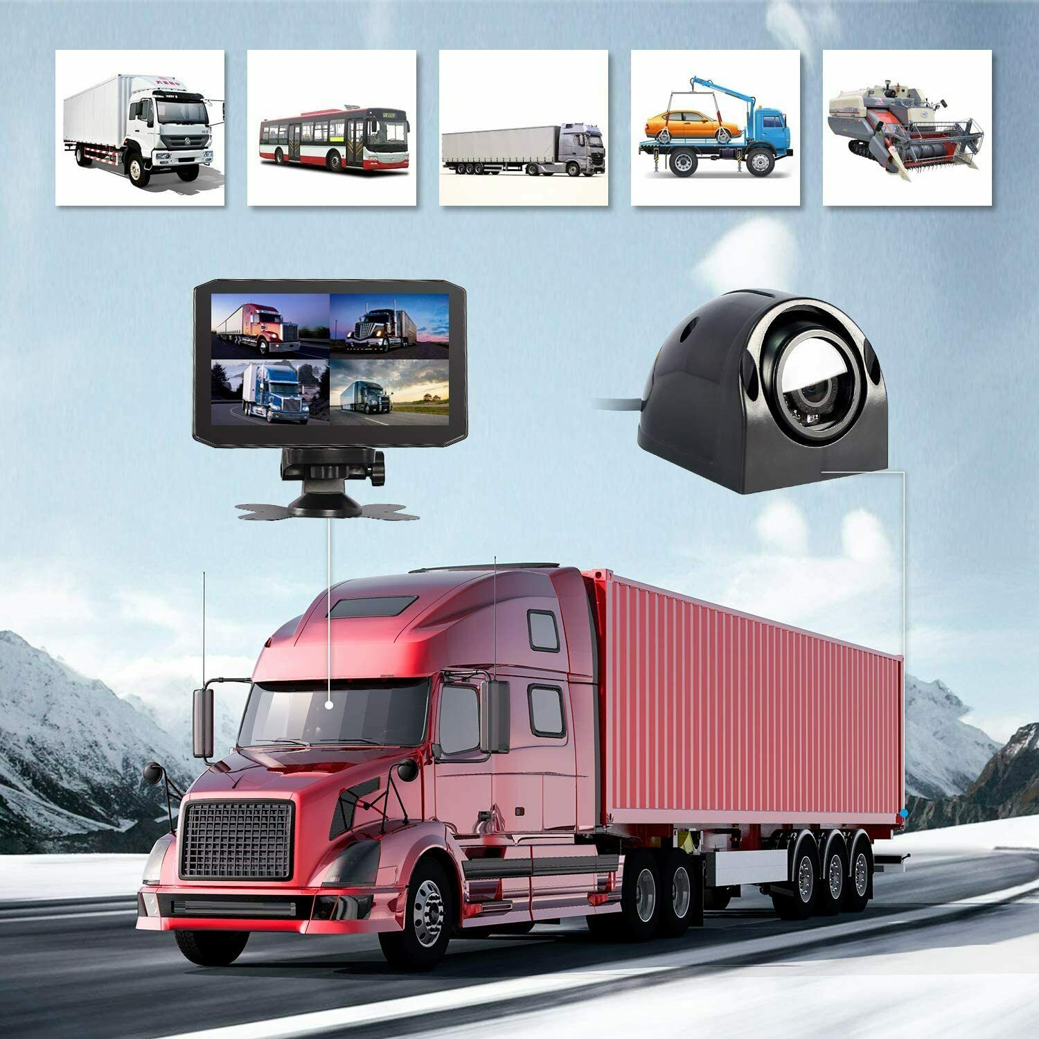 SRX7U , 4 camera system for truck and RV – SYKIK